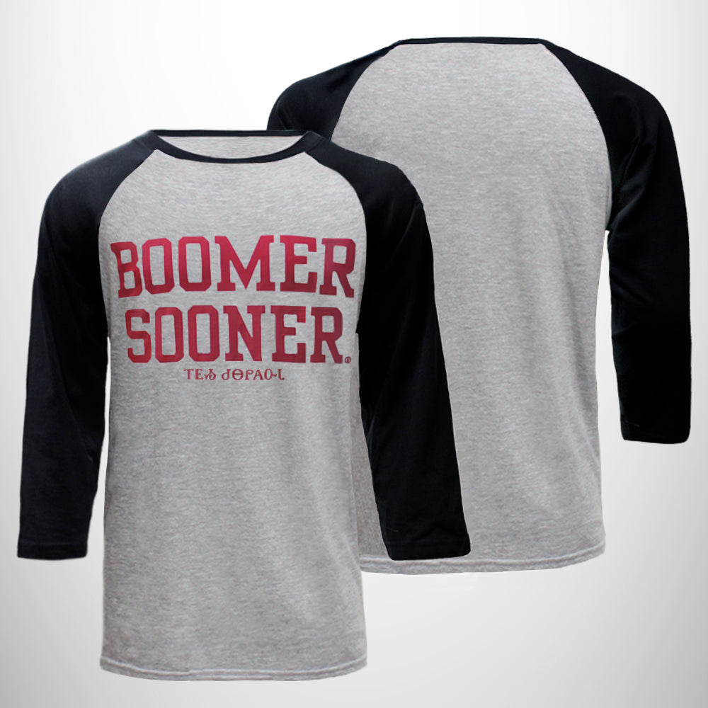 Boomer Sooner Raglan – Cherokee Nation Gift Shop