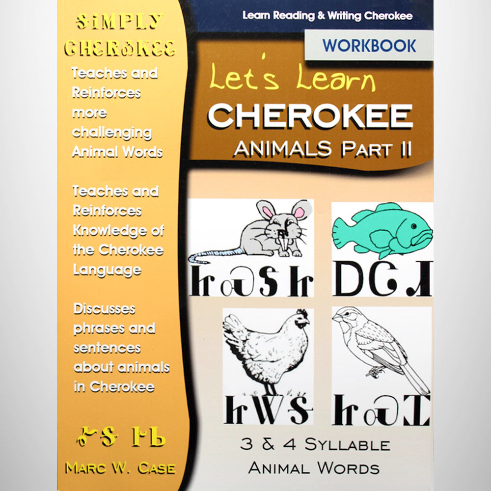 Let's Learn Cherokee - Animals Part II – Cherokee Nation Gift Shop