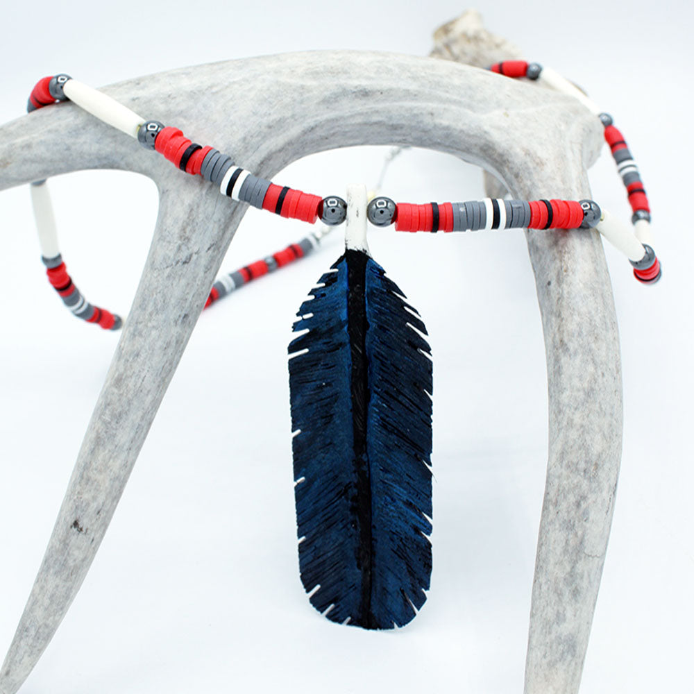 Necklace - Carved Feather – Cherokee Nation Gift Shop