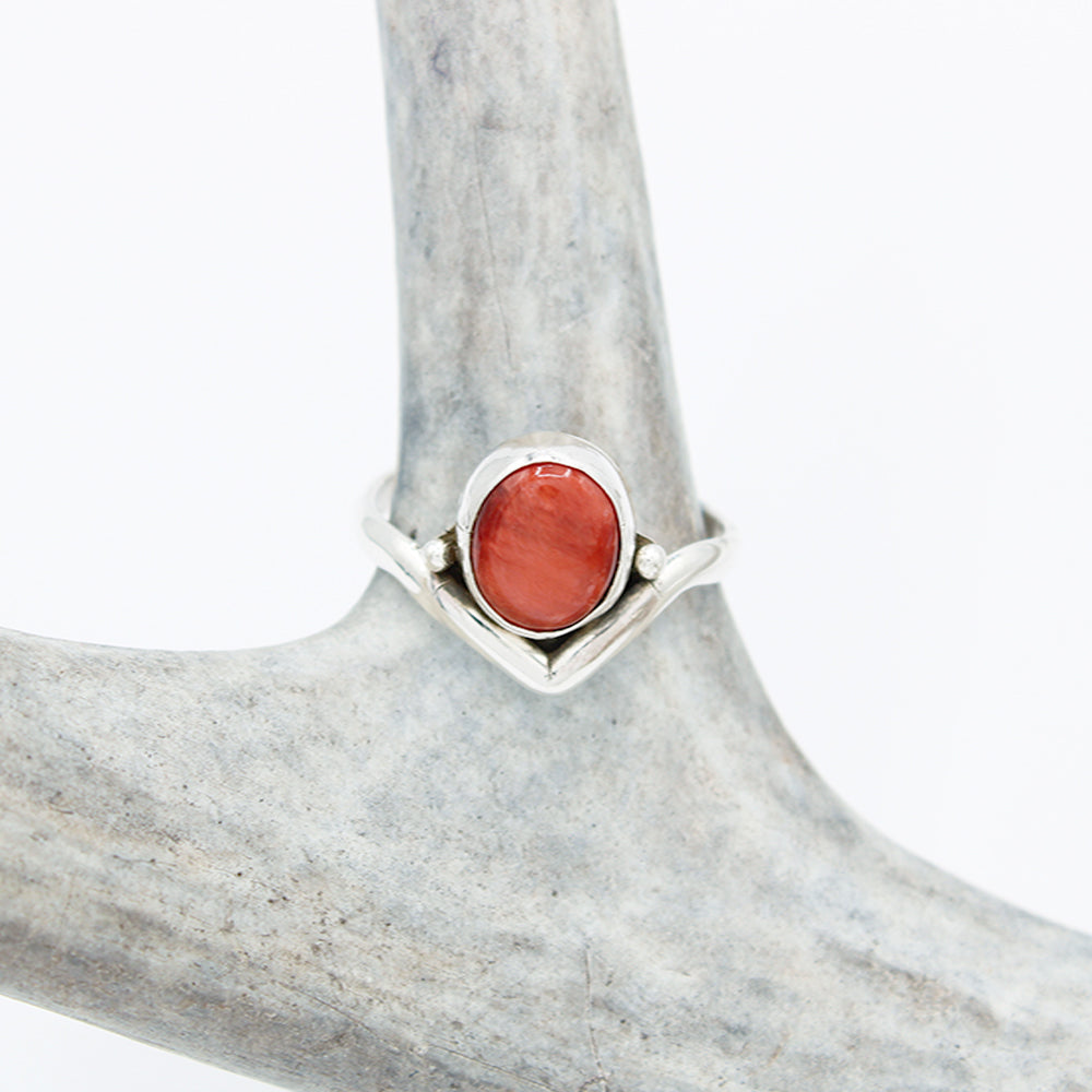 Ring - Red Spiny Oyster – Cherokee Nation Gift Shop